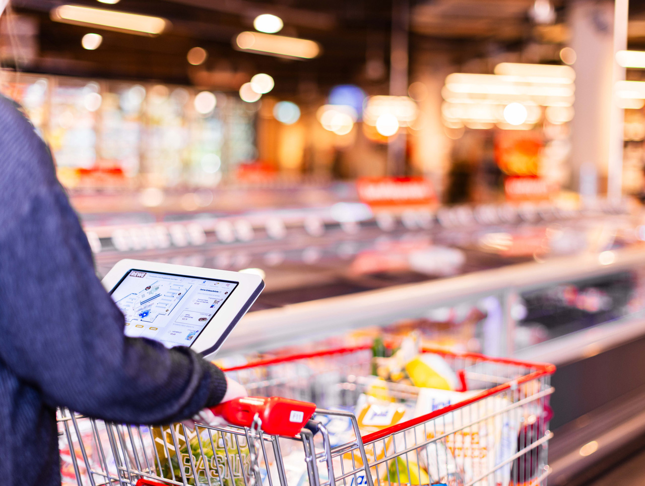 Rewe testet digitalen Einkaufswagen | stores+shops