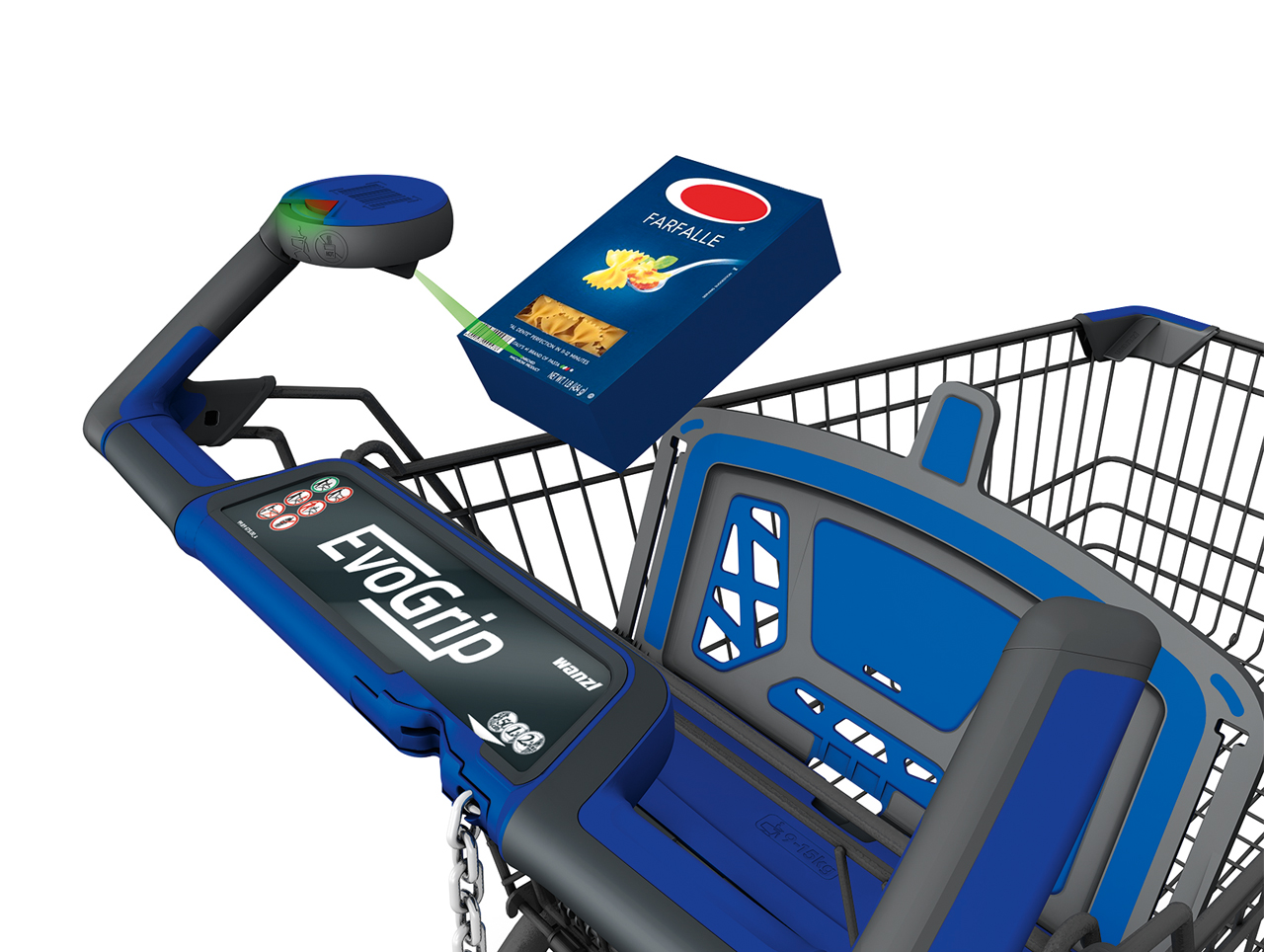 Einkaufswagen via Smartphone entriegeln | stores+shops