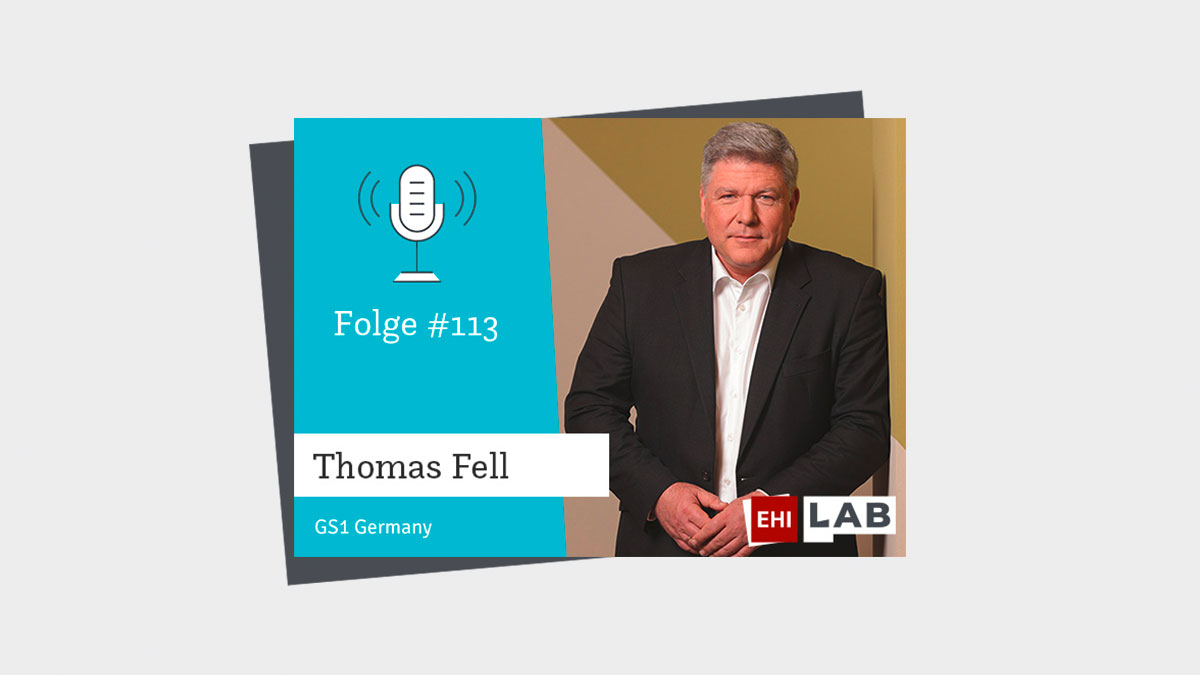 EHI-Podcast mit Thomas Fell (GS1 Germany): Vom Strichcode zum 2-D-Code | stores+shops
