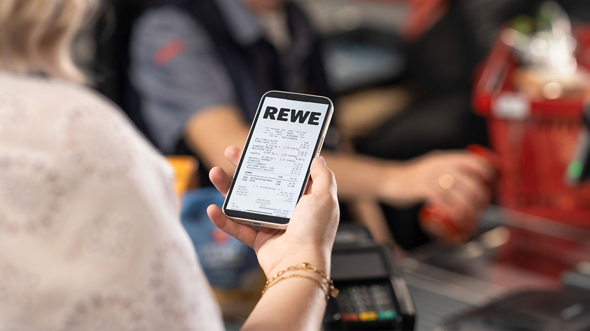Rewe: Einführung des digitalen Kassenbons in der Rewe App | stores+shops