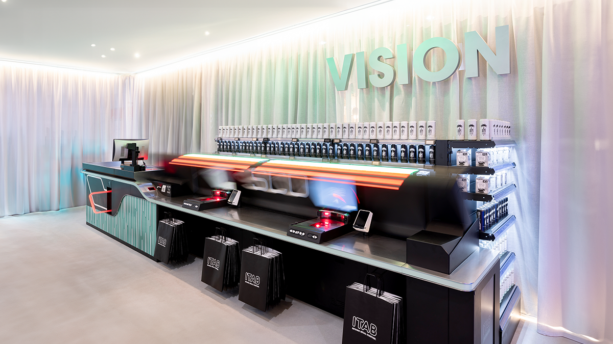 ITAB Vision: 3-in-1 Hybrid-Kassentisch auf Knopfdruck | stores+shops