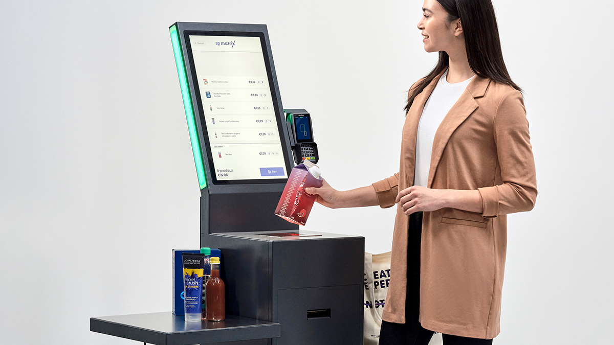 Self-Checkout-Lösung matrix von umdasch | stores+shops