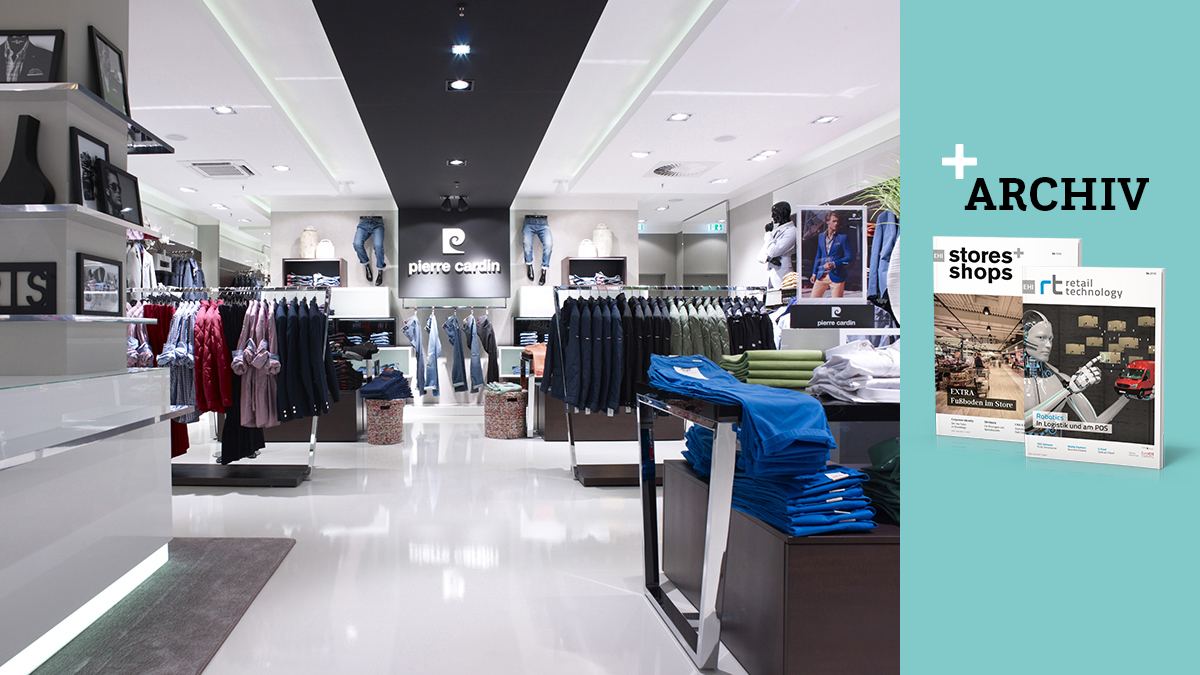 Neues Storedesign für Pierre Cardin | stores+shops